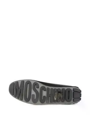 Moschino Logo-detailed Leather Loafers