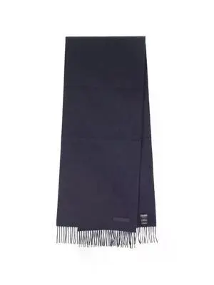 Zegna Oasi Cashmere Fringed Scarf - Blue