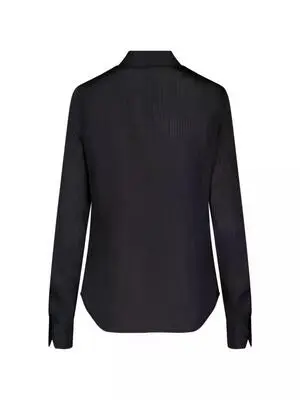 DONDUP Sheer Crinkled Shirt - Black