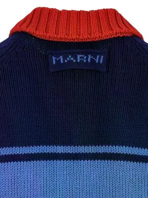 Marni Striped Zip-up Cardigan