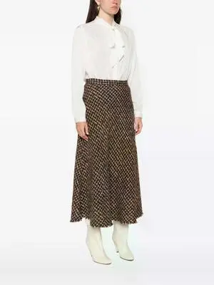 ANDIATA Tweed Midi Skirt