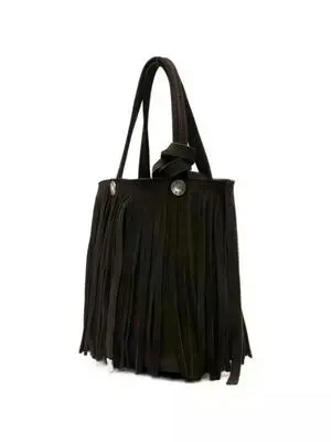 ALBERTO LUTI Frange Suede Bucket Bag