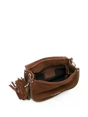 MARC ELLIS Lima Fringe-trim Leather Shoulder Bag