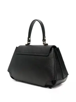 MARC ELLIS Spency Grainy Leather Tote Bag - Black