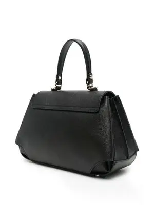 MARC ELLIS Spency Grainy Leather Tote Bag - Black