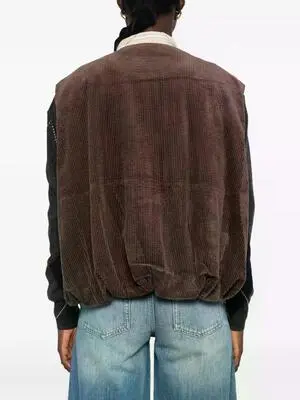 JCSOPHIE Peace Corduroy Button-up Gilet