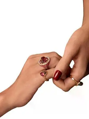 CLARA CHEHAB Small Genesis Watermelon Tourmaline Ring