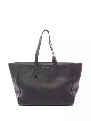 FERRAGAMO 2000s Logo-detail Tote Bag - Black