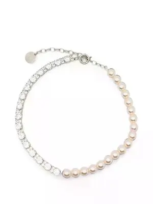N°21 Crystal-embellished Necklace - Silver