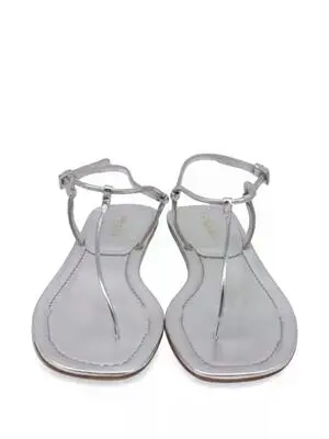 Prada T-strap Sandals - Silver