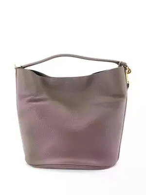 Celine 16 Bag Leather Bucket Bag - Grey