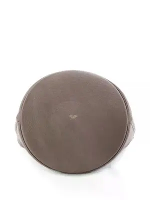 Celine 16 Bag Leather Bucket Bag - Grey
