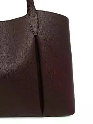 Guess Melody Logo-plaque Pebbled-effect Tote Bag - Brown