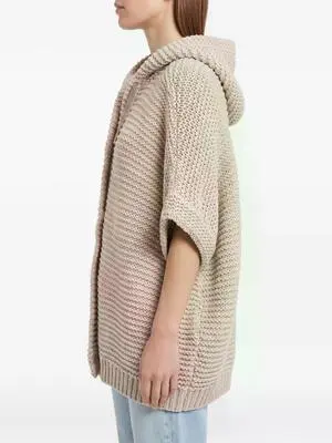 Brunello Cucinelli Chunky-knit Short-sleeve Cardigan