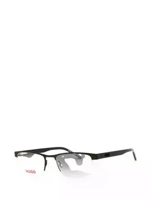 Hugo Rectangle-frame Half-rim Glasses