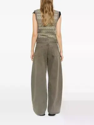 SSSTEIN Deformation Wide-leg Jeans - Neutrals