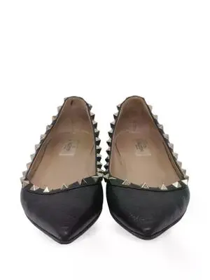Red Valentino Rockstud Ballet Flats
