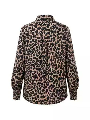 Guess Concetta Leopard-print Shirt - Brown
