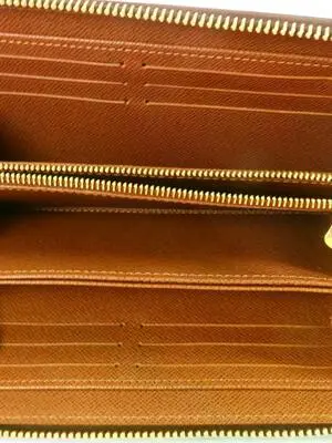 LOUIS VUITTON Monogram Zippy Long Wallet - Brown