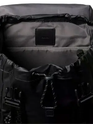 Calvin Klein Emblem Logo-patch Buckle-fastening Backpack