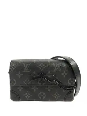 LOUIS VUITTON Steamer Monogram Eclipse Shoulder Bag - Black
