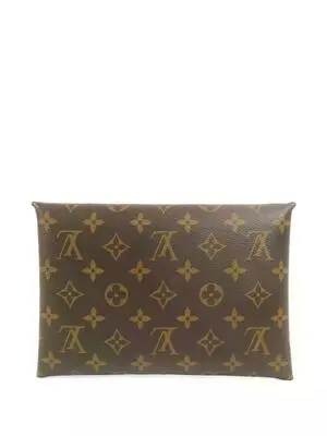 LOUIS VUITTON Monogram Pochette Kirigami Clutch Bag - Brown