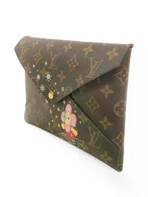LOUIS VUITTON Monogram Pochette Kirigami Clutch Bag - Brown