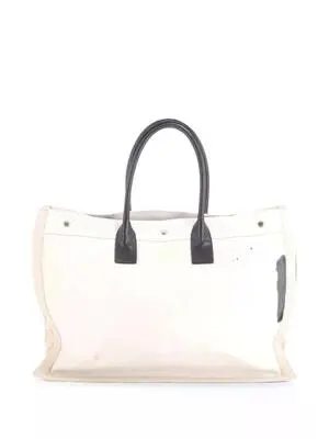 Saint Laurent Rive Gauche Shopper Canvas Large Tote Bag