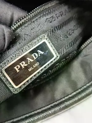 Prada Logo-plaque Shoulder Bag