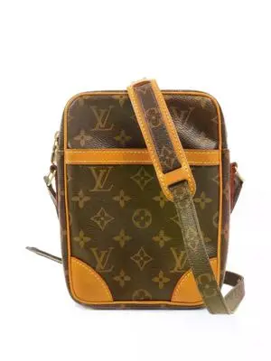 LOUIS VUITTON Danube Monogram Shoulder Bag - Brown