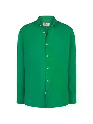 MC2 SAINT BARTH Pamplona Linen Shirt - Green