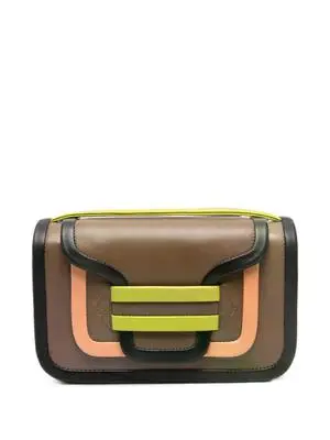 Pierre Hardy Alpha Leather Shoulder Bag - Brown