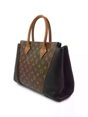 LOUIS VUITTON Pm Monogram W Tote Bag - Brown