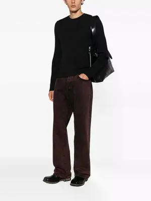 Our Legacy Ribbed-knit Sweater - Black