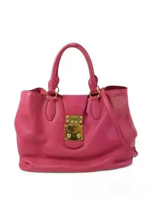 Miu Miu Madras Two-way Tote Bag - Pink