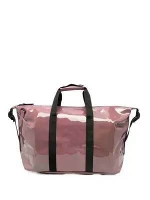 Rains Glossy-finish Holdall Bag - Pink