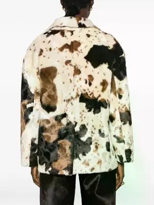 VALENTINI 1972 Cow-print Double-breasted Coat