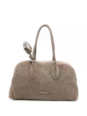 MARC ELLIS Bilbao Bow Cm Leather Tote Bag - Neutrals