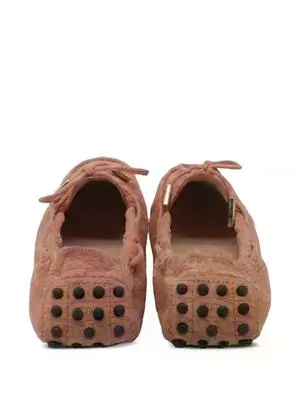 TOD'S Happy Moments Suede Loafers - Pink