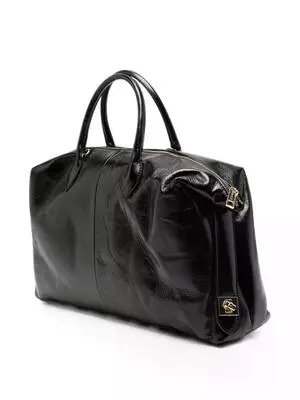 MARC ELLIS Leather Tote Bag - Black