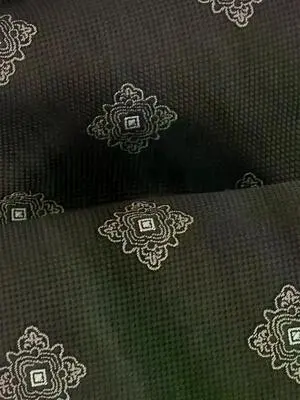 Boggi Milano Tie Jacquard Macro Medallion-pattern In Silk Brown