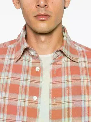 SECOND / LAYER Sherman Checked Shirt - Red