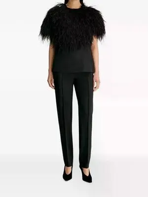 Loulou De Saison Iona Feather-trim Blouse