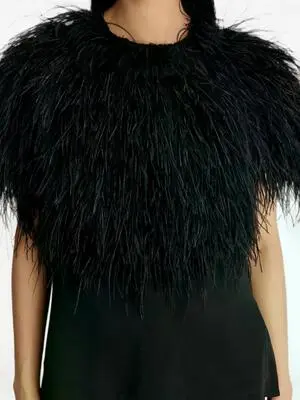 Loulou De Saison Iona Feather-trim Blouse