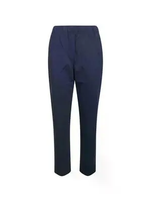 Max Mara Elasticated-waist Cigarette Trousers - Blue