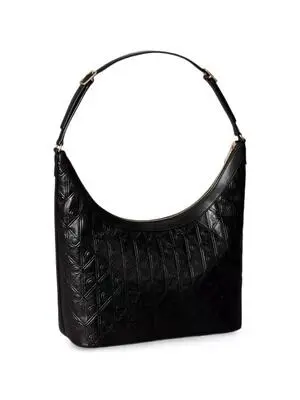 Calvin Klein Monogram-embossed Hobo Shoulder Bag