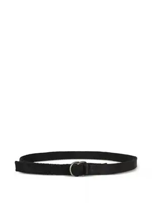 Guidi Full-grain Leather Ring Belt - Black