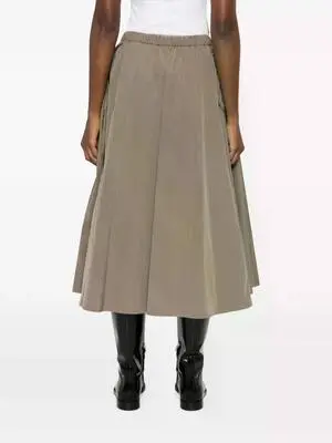 CORDERA Technical Drawstring Midi Skirt