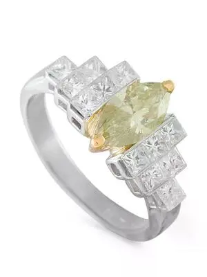 LB EXCLUSIVE Marquise-cut Diamond Ring - Silver