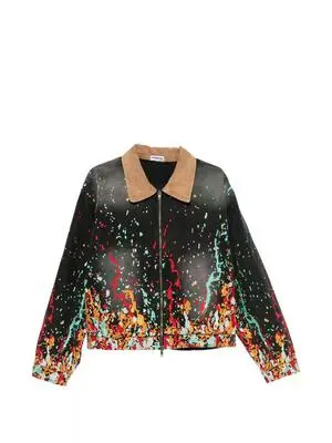 HOUSE OF ERRORS Paint-splatter Corduroy-collar Jacket